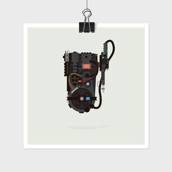 Proton Pack Vector Ghostbusters Illustration by JorgStudio on Etsy
