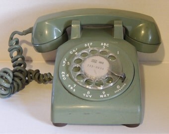 Unique green rotary phone related items | Etsy