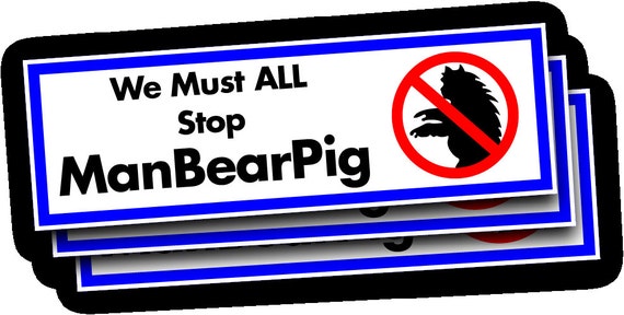 Stop Manbearpig Bumper Sticker