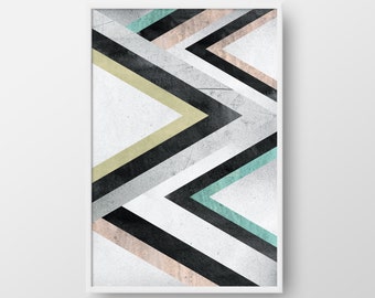Printable Geometric Art Geometric Print by DreamPrintDesigns
