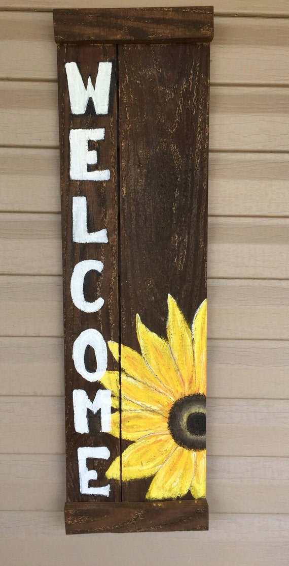 Sunflower Welcome Sign