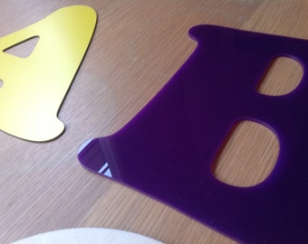 Items similar to Adorably Decorated Wooden Block Letters with High ...