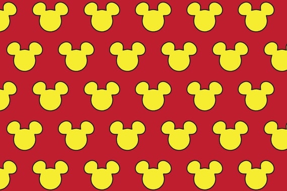 Mickey Mouse Birthday Party Backdrop Mickey by paperstudioeu