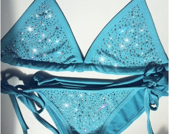 Rhinestone bikini | Etsy