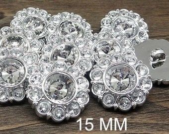 Rhinestone button | Etsy