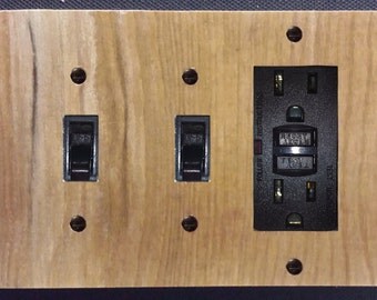Wooden switch cover | Etsy