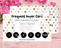 Popular items for frequent buyer card on Etsy