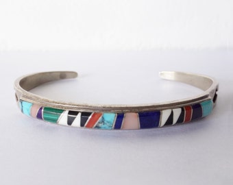 Inlay cuff bracelet | Etsy