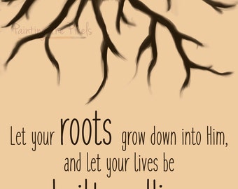 Colossians 2 7 | Etsy