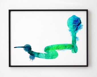 Snake wall art | Etsy