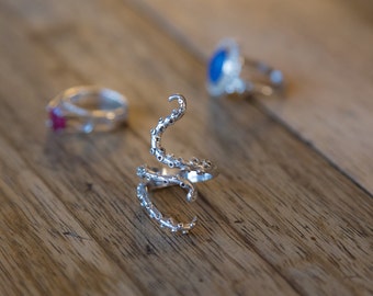 Unique octopus ring related items | Etsy