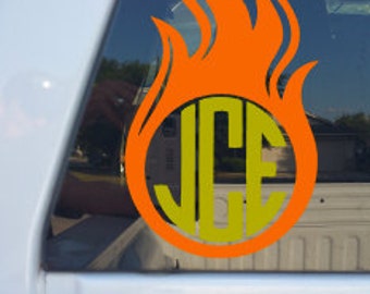Flame decal | Etsy