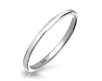 Unique plain silver ring related items | Etsy