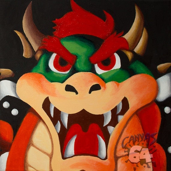 Bowser Face Paint