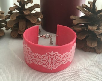 Cuff bracelet polymer clay | Etsy