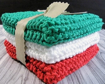 Christmas dishcloths | Etsy