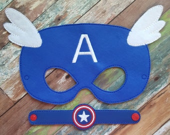 Captain america mask | Etsy
