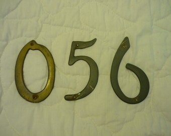 Brass house numbers | Etsy