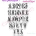 Fancy 1 Monogram Set Machine Embroidery Font by Embroitique