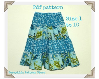 Twirly Skirt SEW FRILLY Skirt Pattern New Easy Circle