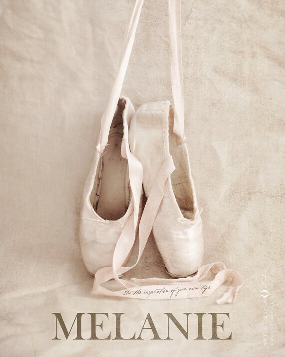 Personalized Ballet Print Ballet Slippers Photo Print Girls