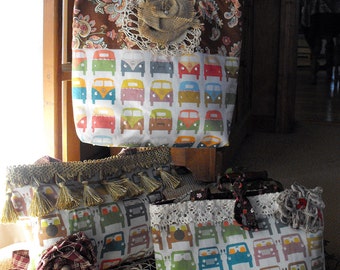 Vw bus fabric | Etsy