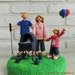 Items similar to Dodge ball mania custom wedding cake topper decoration ...