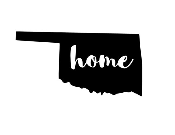 Items similar to 6 Inch Oklahoma Home Vinyl Decal - Car Window Decal ...