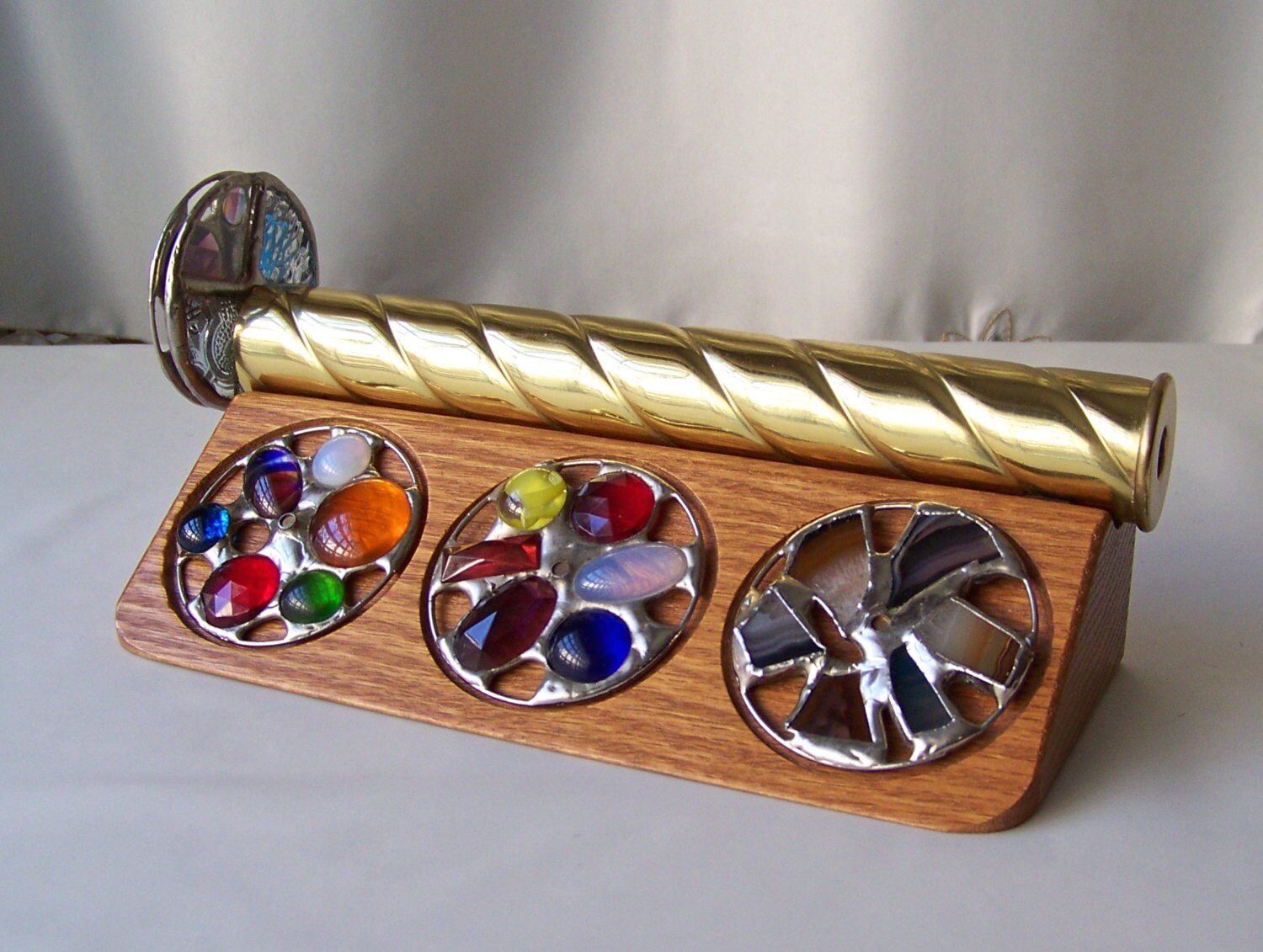 Vintage Kaleidoscope by Chesnik & Koch Crystals Marbles Agate