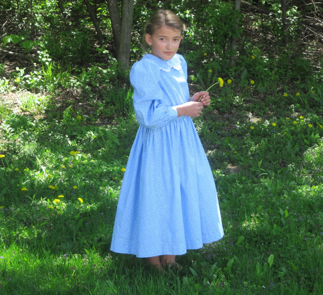 Laura's Sunday Prairie Dress Size 10 Girls Pioneer