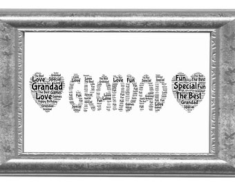 Grandfather word art | Etsy