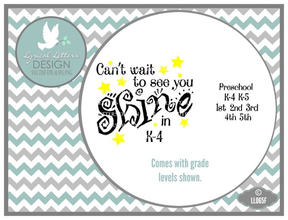Can't Wait To See You Shine bulletin board design LL065 F
