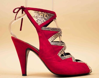 Lizard skin boots | Etsy