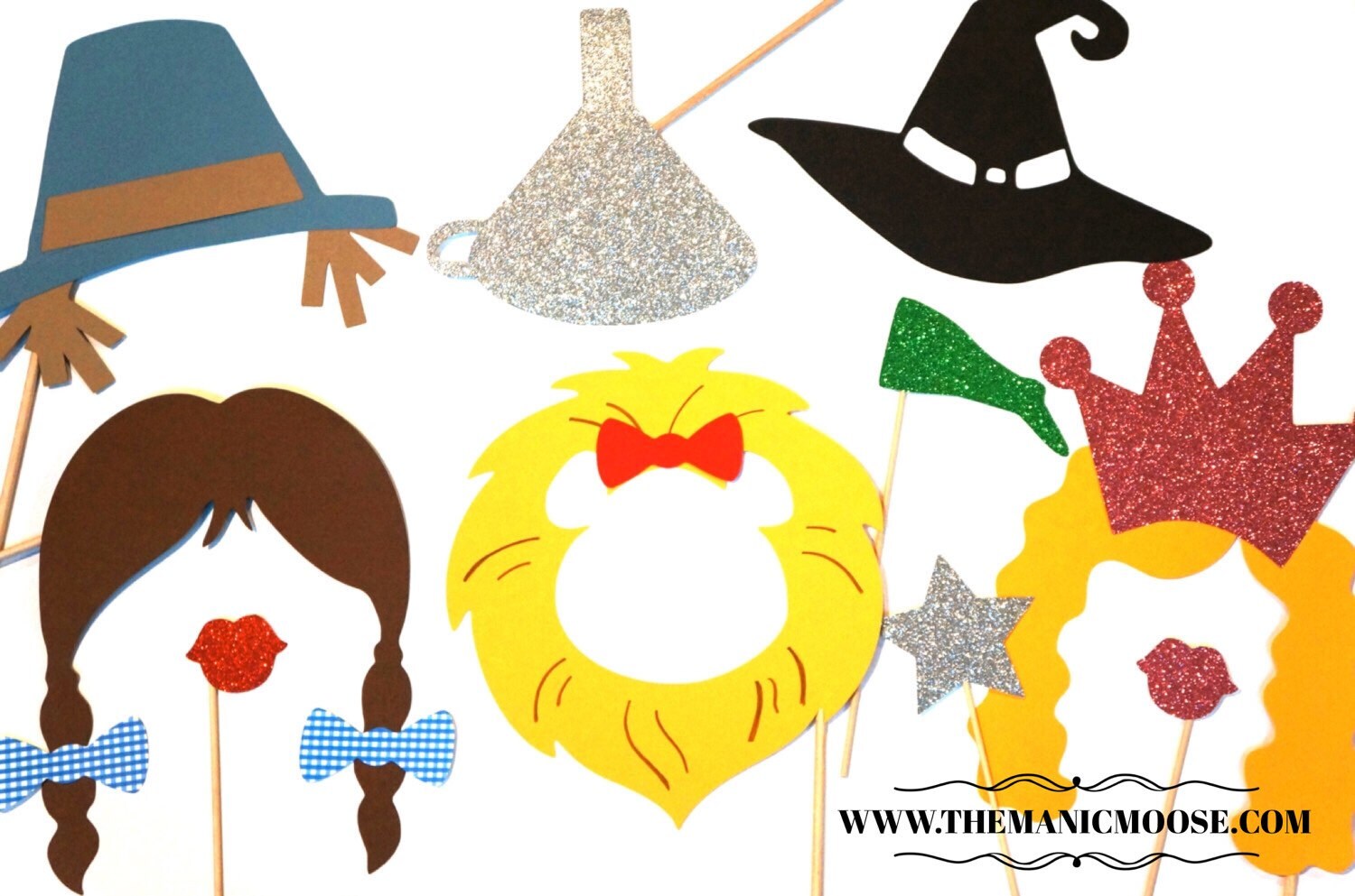 Photo Booth Props Wonderful Wizard of Oz Props Set of 10