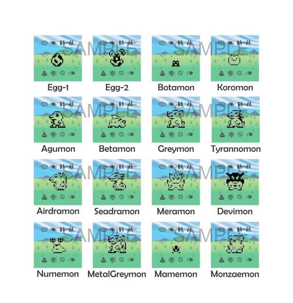 Digimon Virtual Pet Lasercut Keychain Version 1 by ChinookCrafts