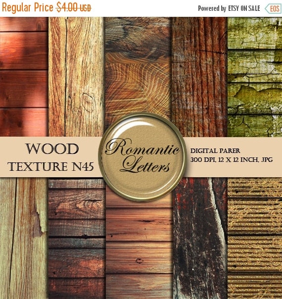 SALE Digital Paper Wood texture wood digital by RomanticLetters