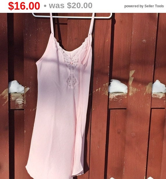 September Sale Vintage Pink Slip Lace Teddy By Vintagepoetic