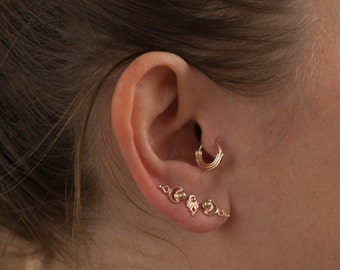 Tragus earring tragus hoop tragus jewelry Woodpecker