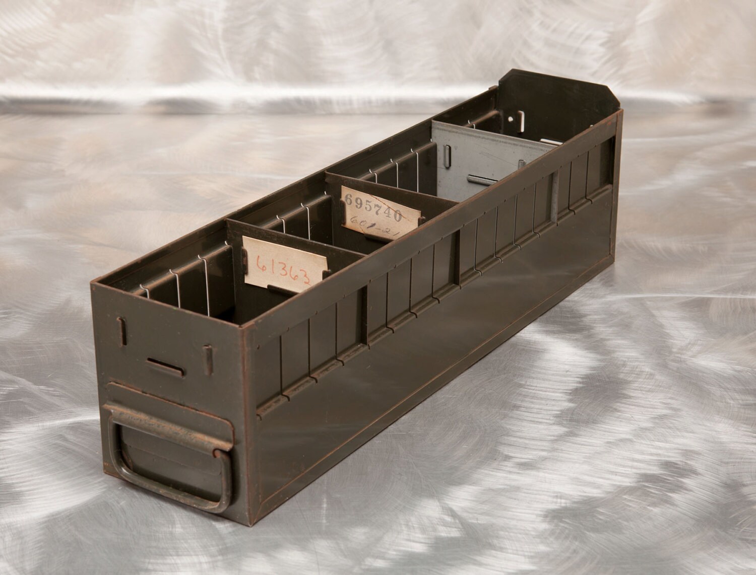 Industrial Parts Drawer – Vintage Steel Storage Tray With Moveable ...