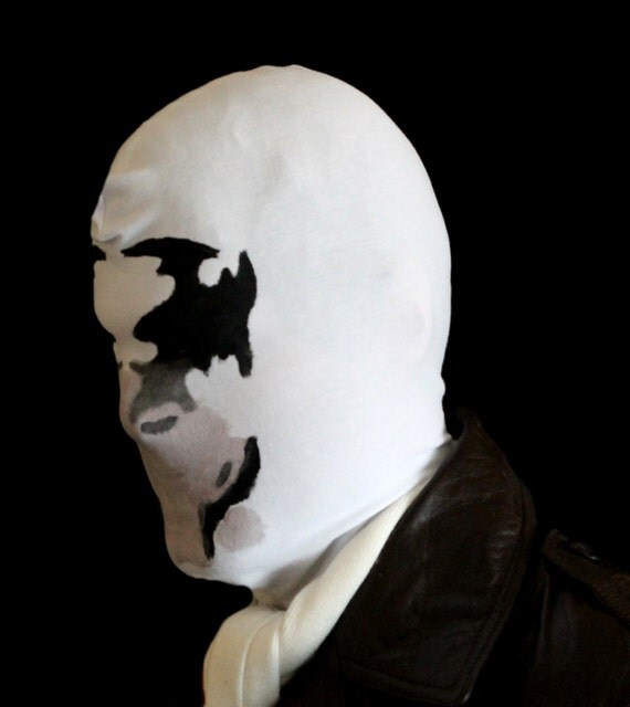 Rorschach mask with REAL moving inkblots by Europa187 on Etsy