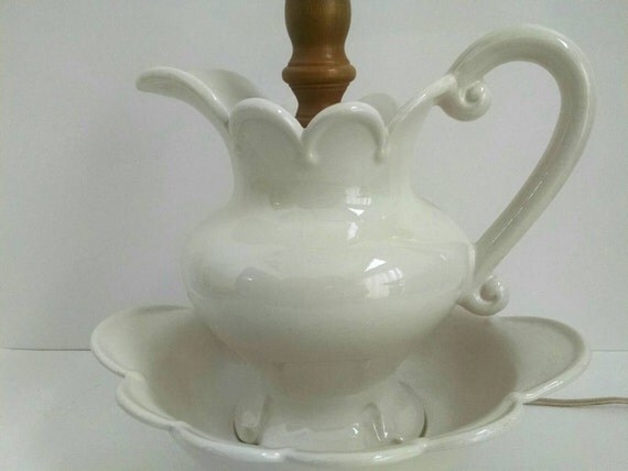 Vintage Pitcher LampPitcher LampWhite Cottage