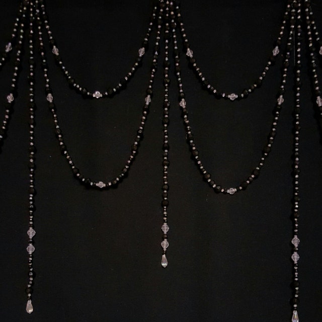 Shower Curtain Bling. Beaded Curtain by ShowerCurtainBling on Etsy