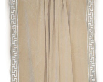 Greek key curtains | Etsy