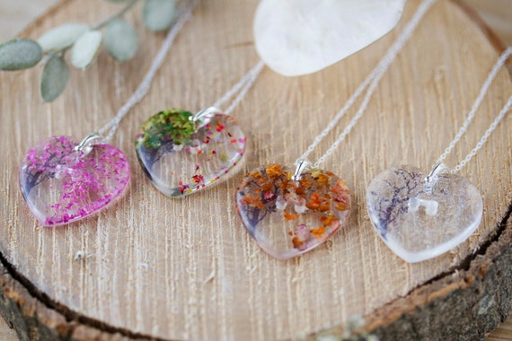 Autumn Necklace Fall Leaves Necklace Four Seasons