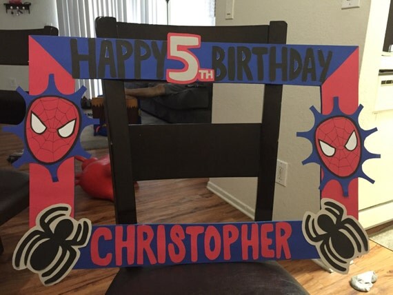Spider-man frame by EmmyzCustomDecor on Etsy