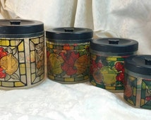 Popular items for vintage canister set on Etsy