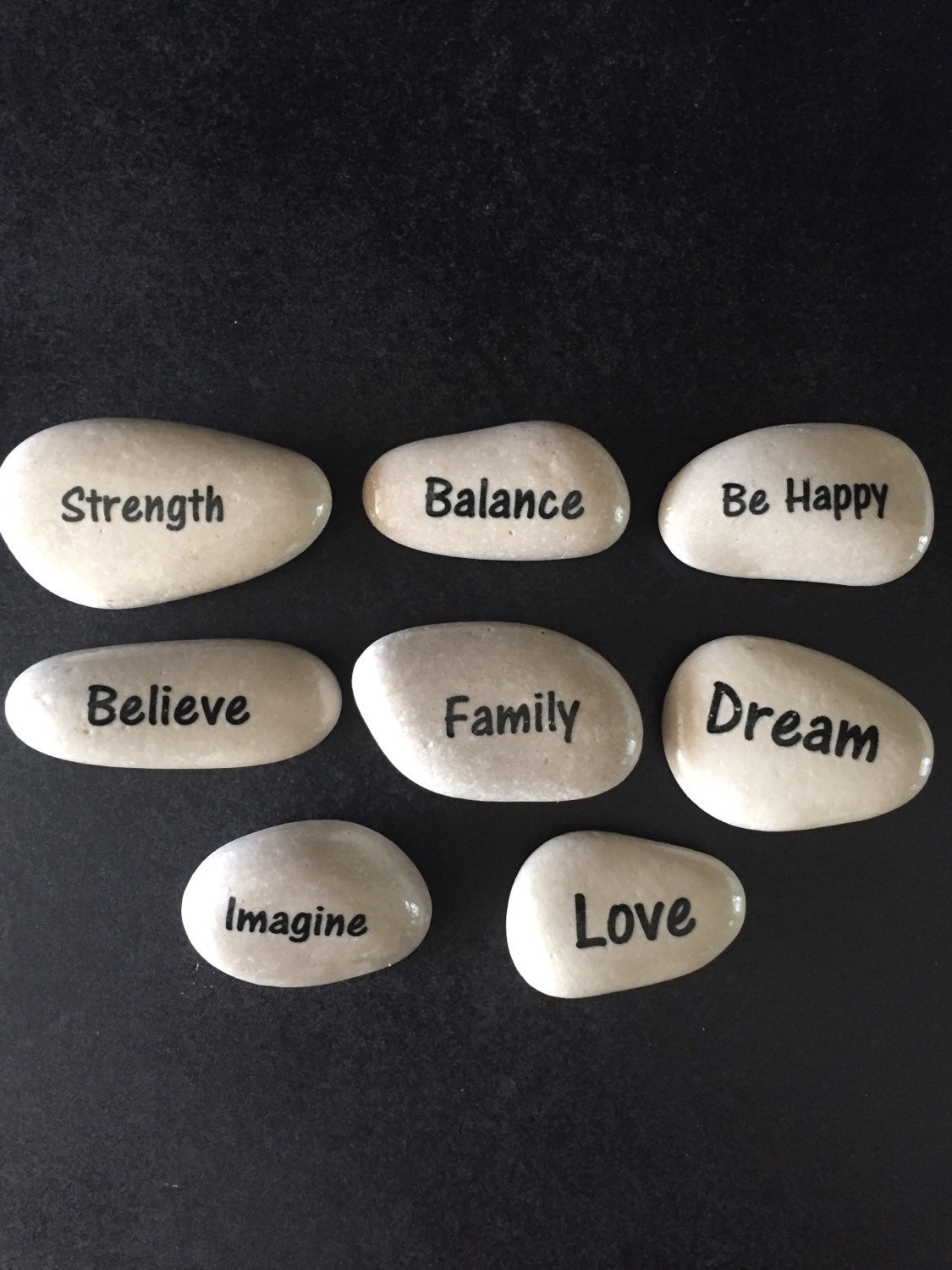 Inspirational Word Stone word rocks custom by FloridaFunshine