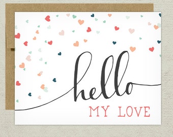 Unique hello my love related items | Etsy