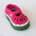 CROCHET PATTERN Watermelon Baby Booties