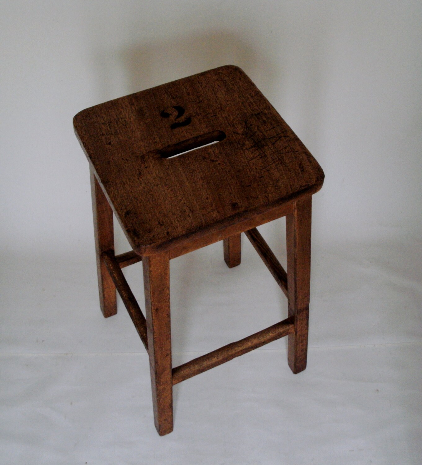 Vintage Wooden School Stool Mid Century Stool Science Lab Stool – Haute ...